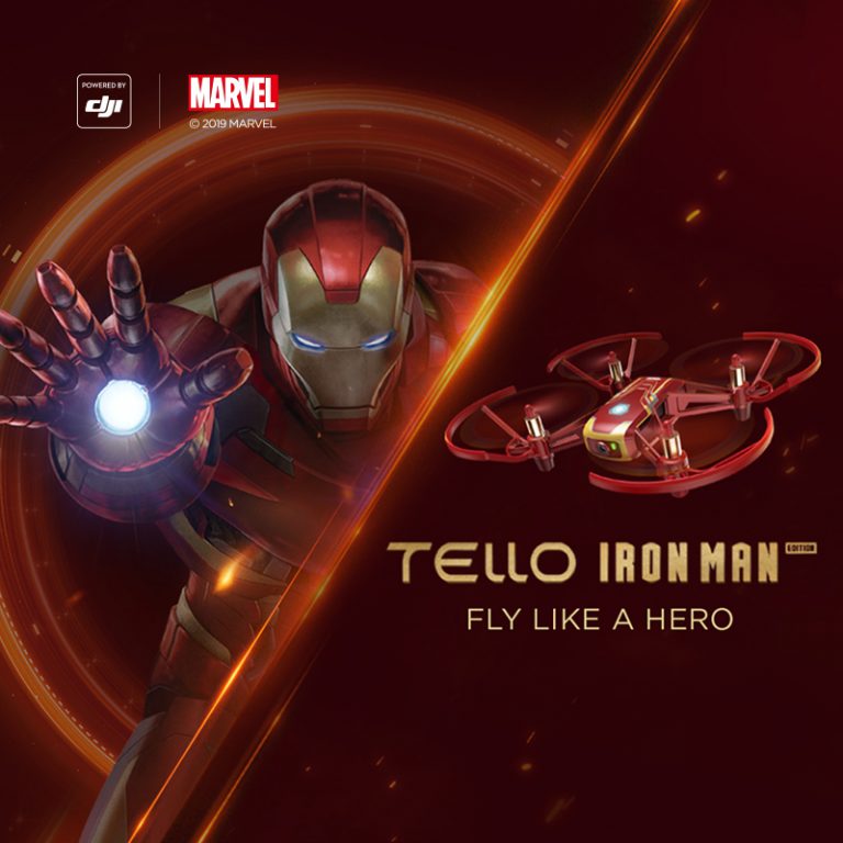 Tello Iron Man, la version Marvel du drone jouet DJI Tello - studioSPORT